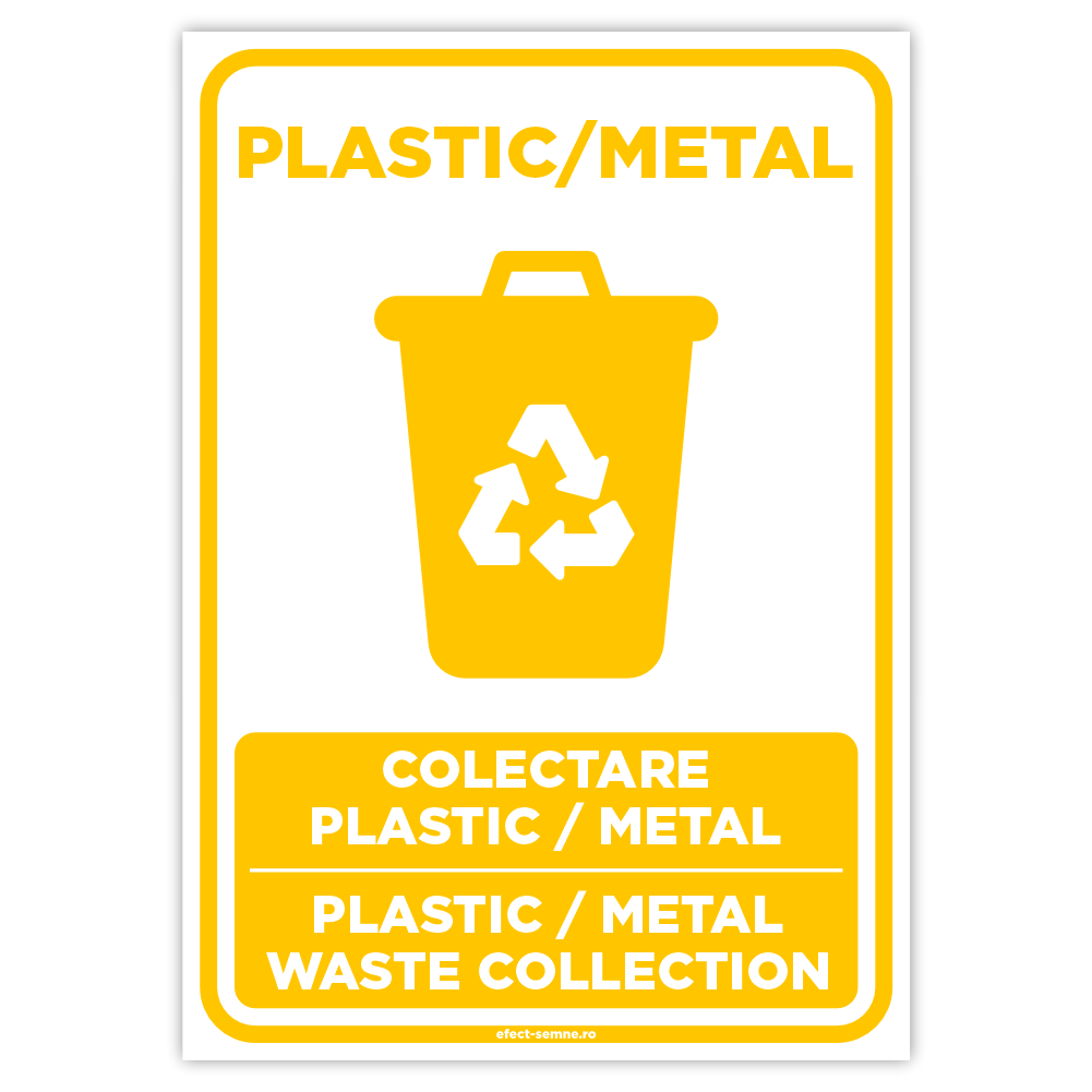 Semn Colectare Plastic si Metal – Efect-Semne.ro